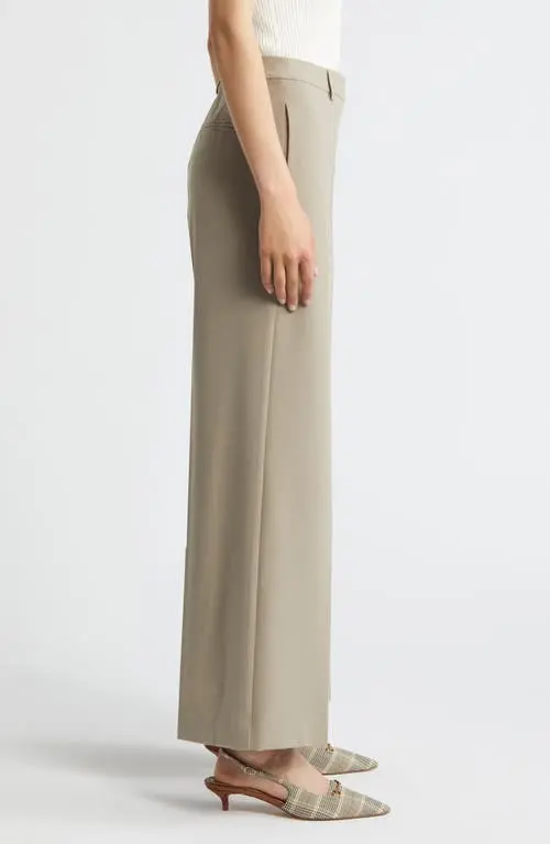 Open Edit Wide Leg Trousers In Grey Chia - 35% Off